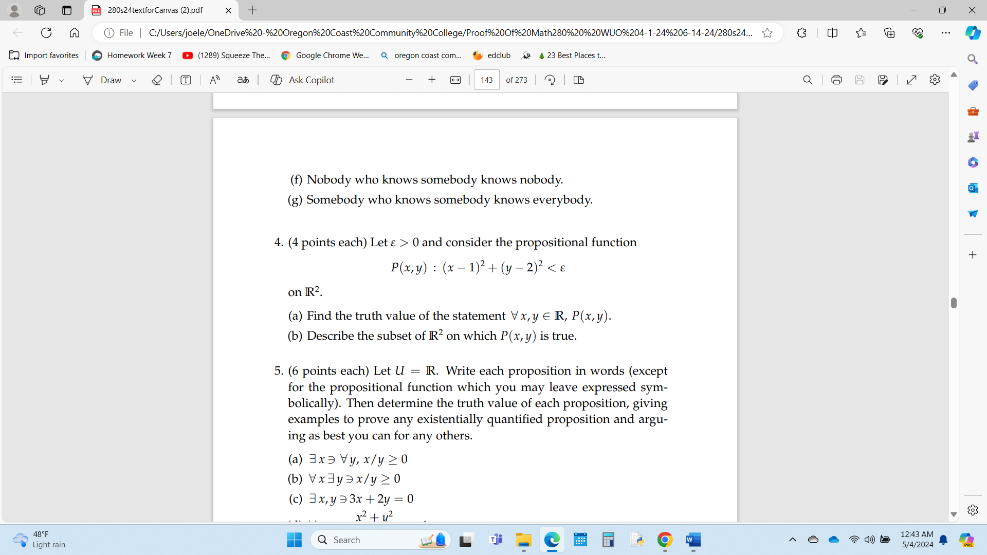 Solved Let ε>0 ﻿and consider the propositional | Chegg.com