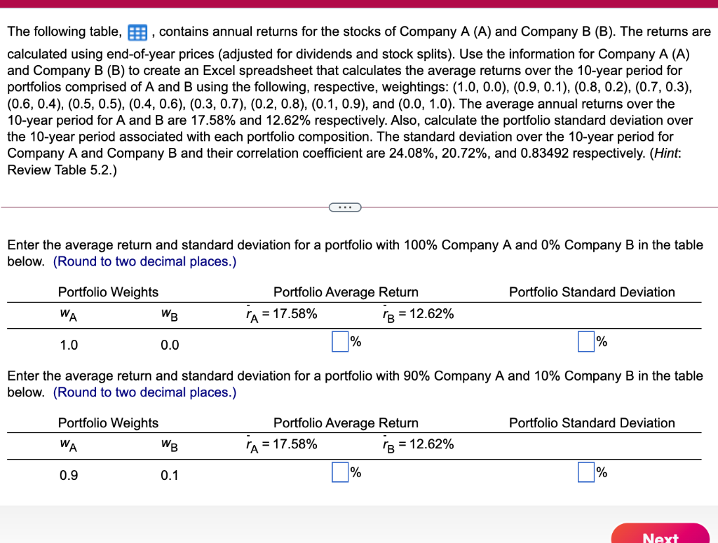 Solved Data table in order to copy the contents of the data | Chegg.com