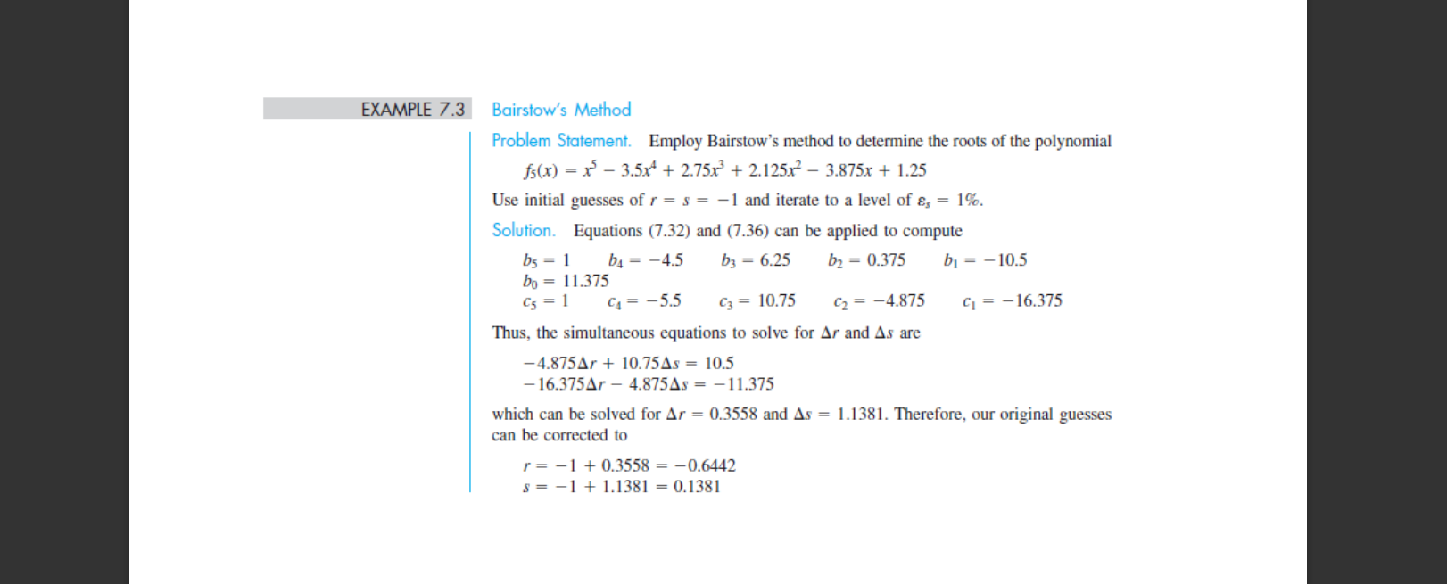 Solved Bairstow's Method Problem Statement. Employ | Chegg.com