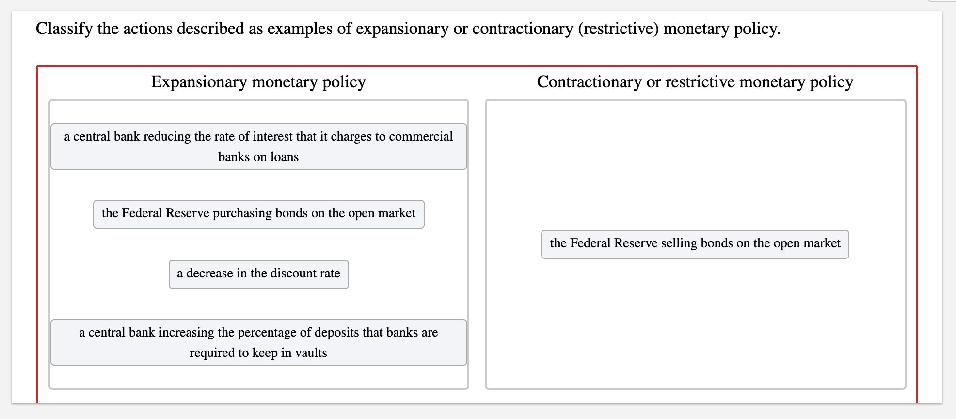 Solved Classify the actions described as examples of | Chegg.com