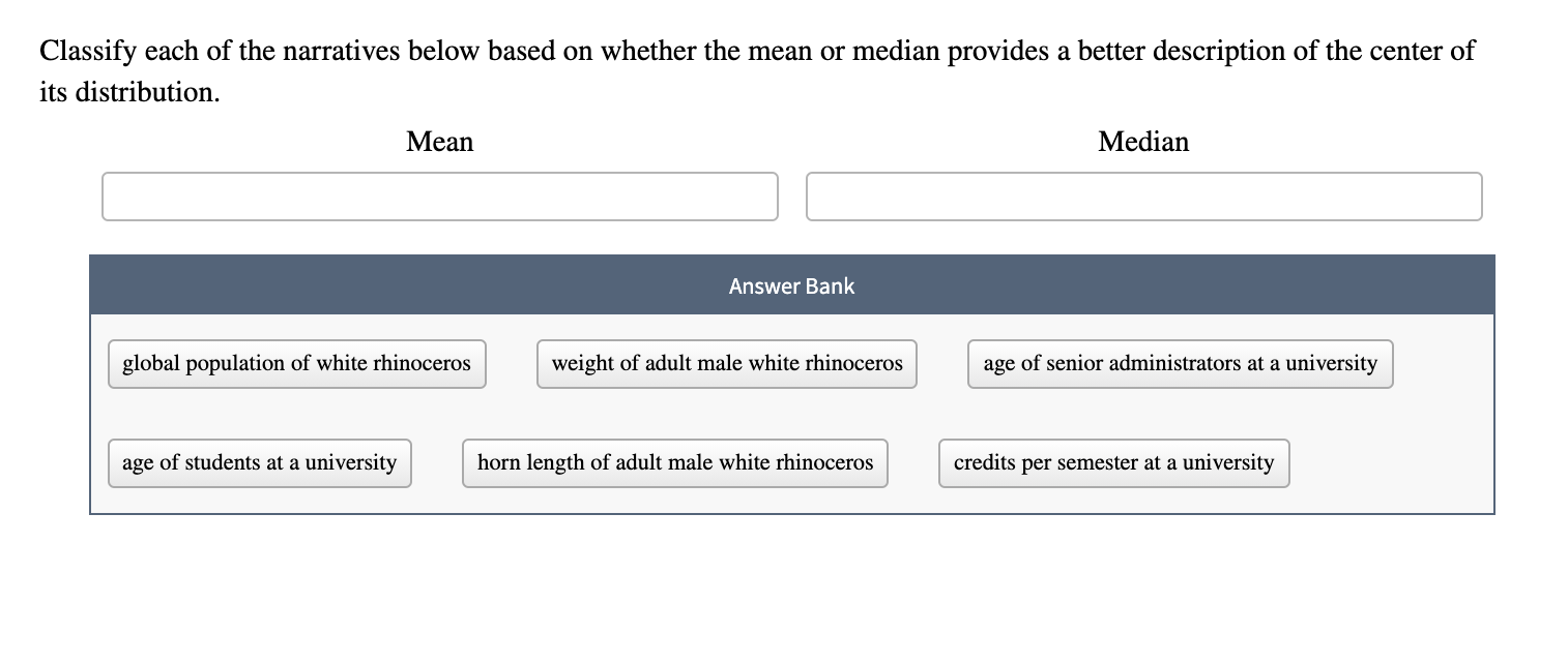 Solved Classify each of the narratives below based on | Chegg.com