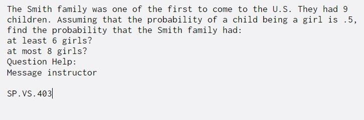 Solved The Smith family was one of the first to come to the | Chegg.com