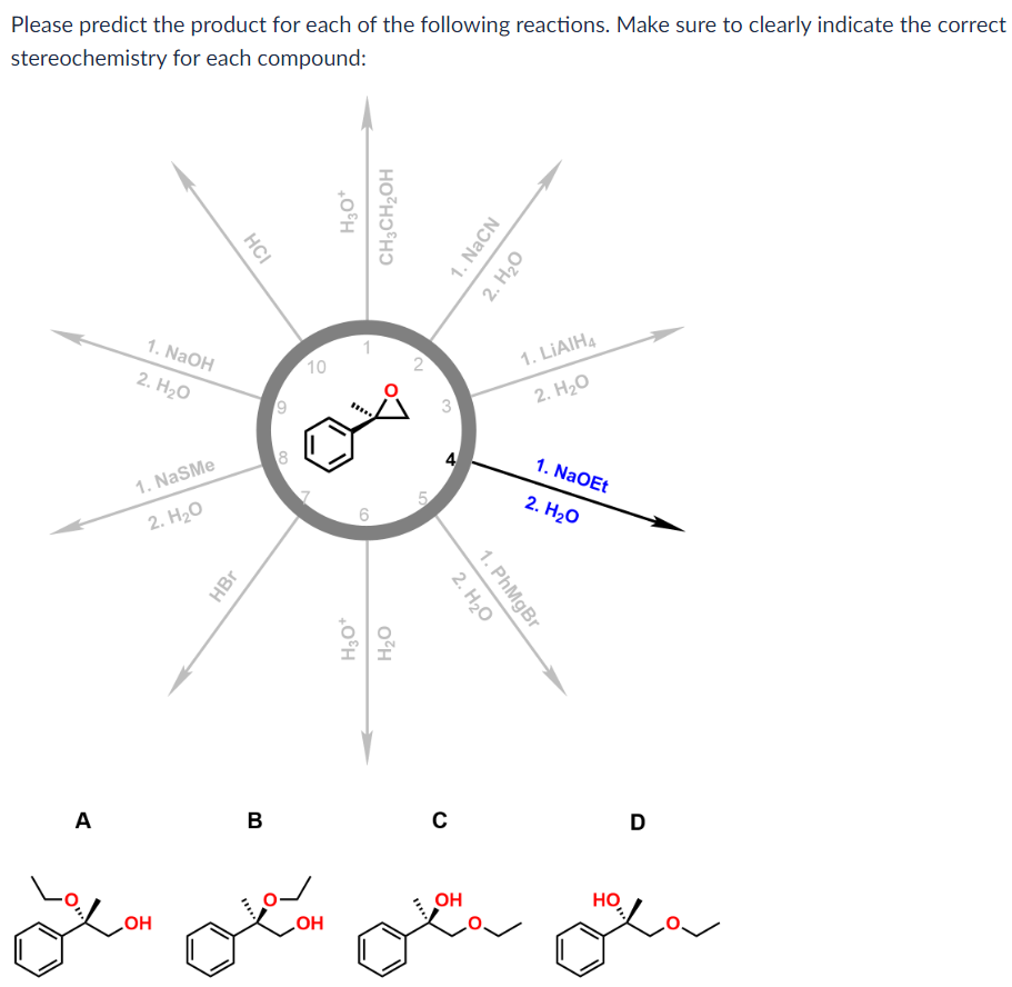 Solved Please predict the product for each of the following | Chegg.com