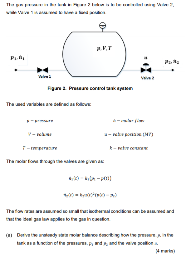 Solved The gas pressure in the tank in Figure 2 below is to | Chegg.com