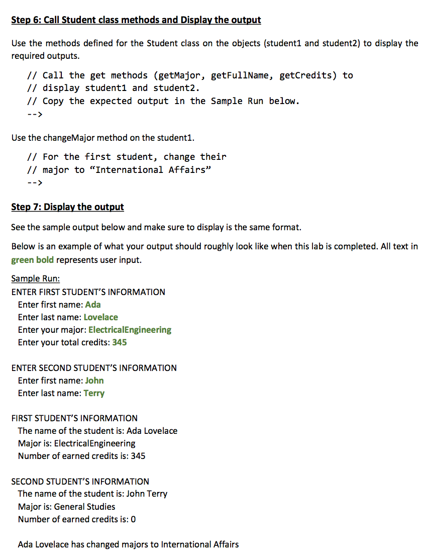 Solved Lab 11 What this Lab Is About: 1) Classes and objects | Chegg.com