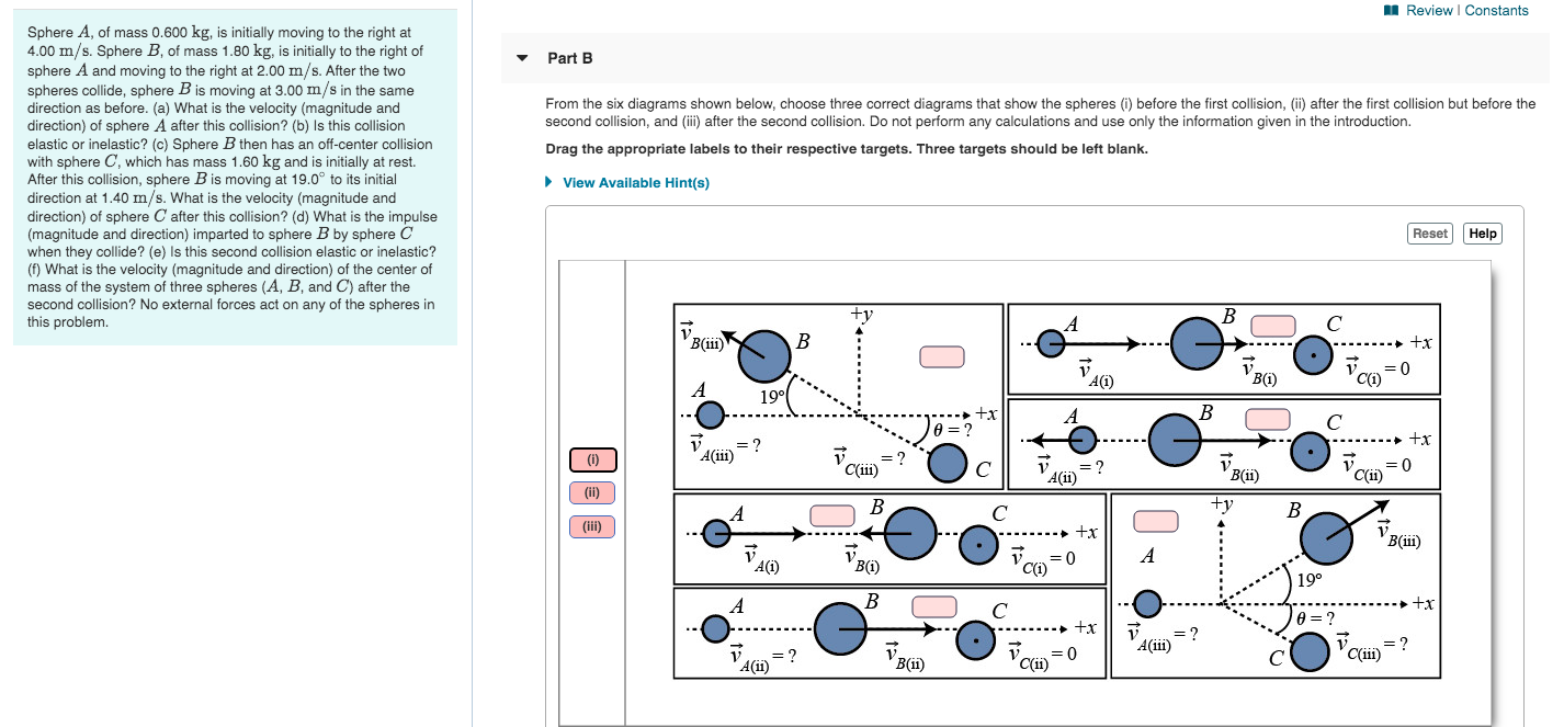 Solved A Review Constants Part B From The Six Diagrams Shown 