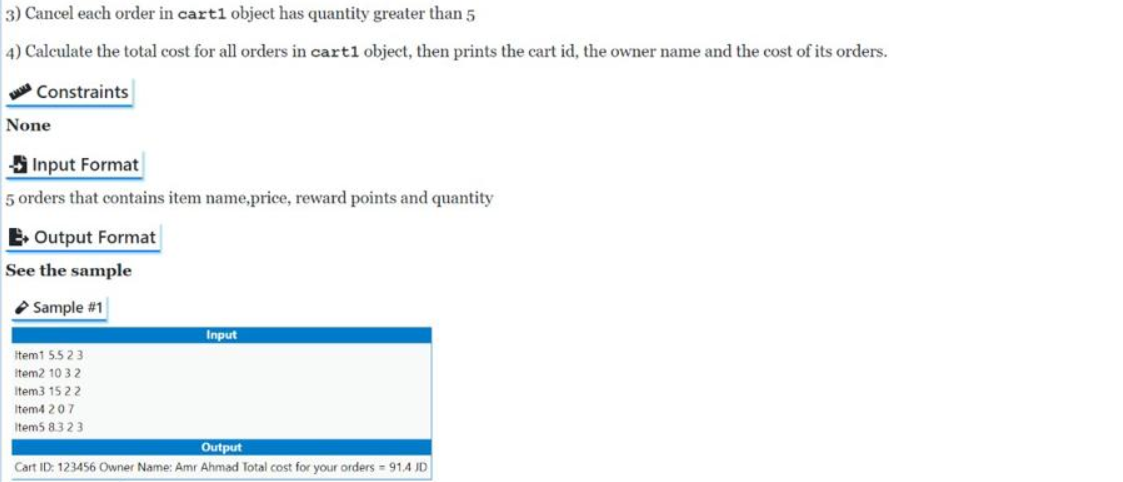 Solved Use the definition of Item and Order structs and the | Chegg.com