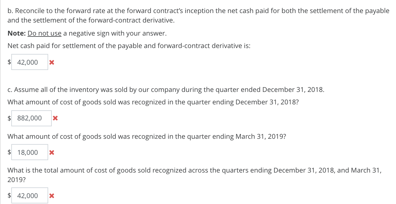 Solved Forward exchange contract designated as a fair value | Chegg.com