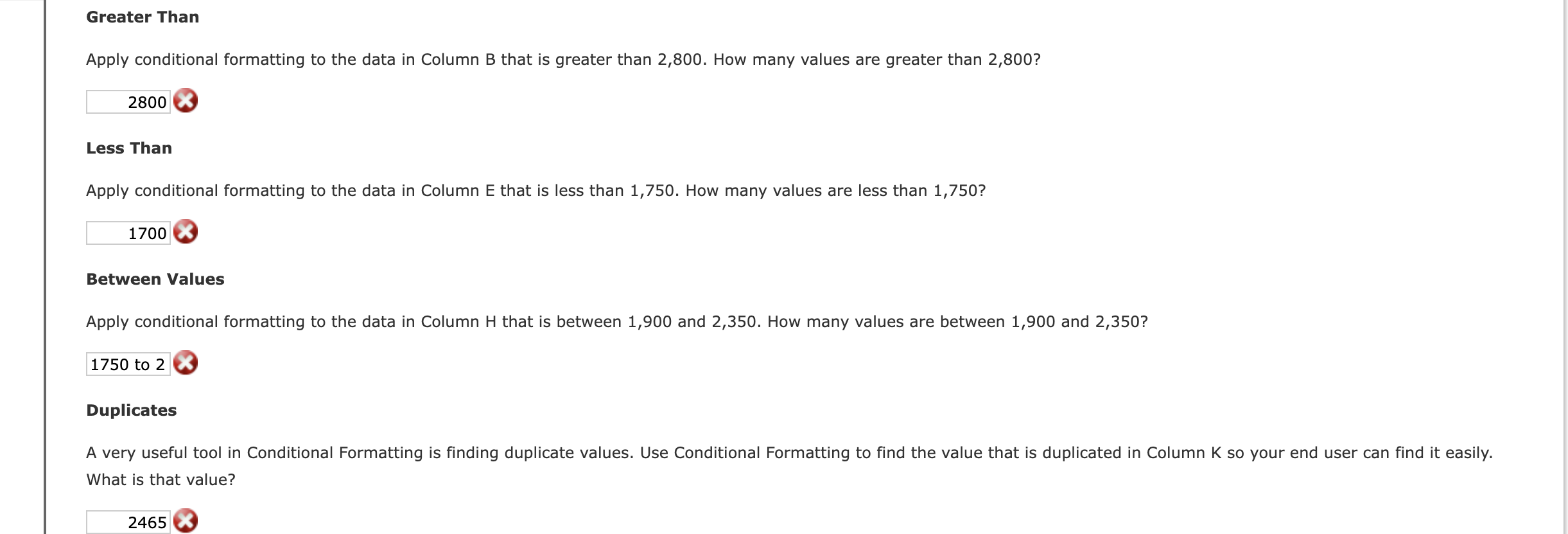 Solved Greater Than Apply Conditional Formatting To The Data