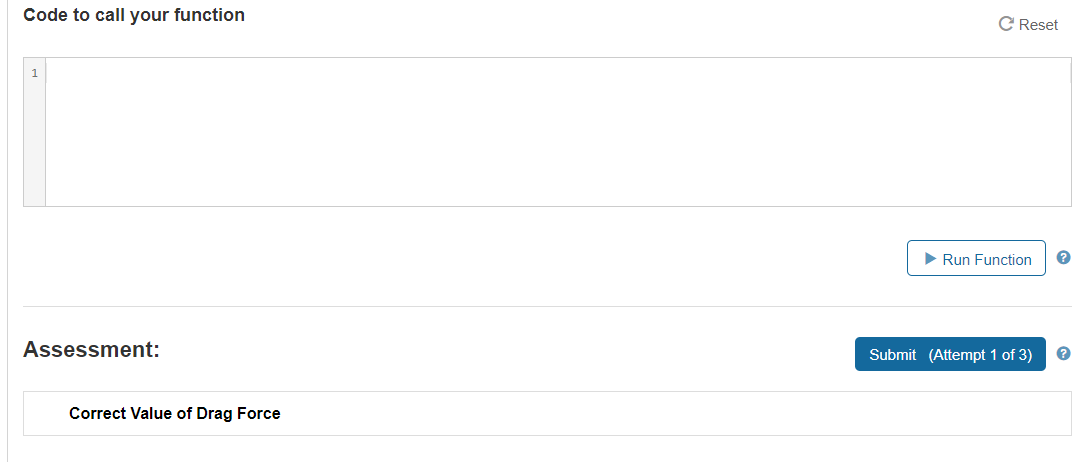 Solved Write a function named drag that will compute the | Chegg.com