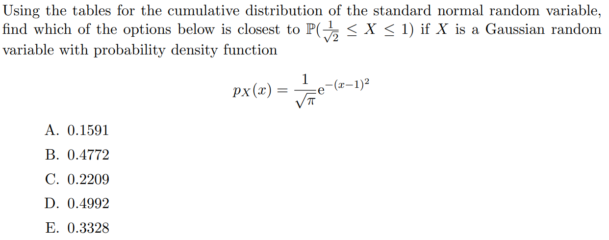 Solved Using the tables for the cumulative distribution of | Chegg.com