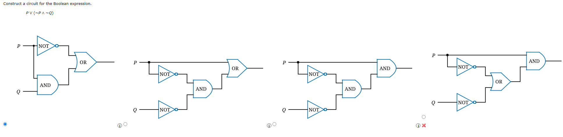 Solved Construct a circuit for the Boolean expression. | Chegg.com