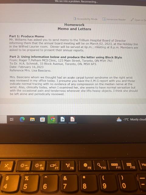 Part 1: Produce Memo Mr. Williams has asked you to | Chegg.com