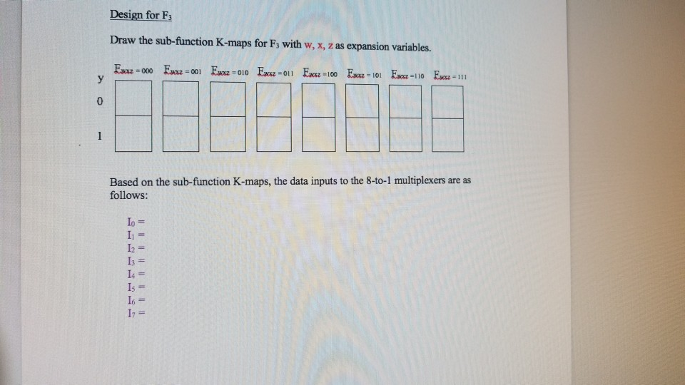 Solved Express all function in minterm list form F1 (x,y,z) | Chegg.com