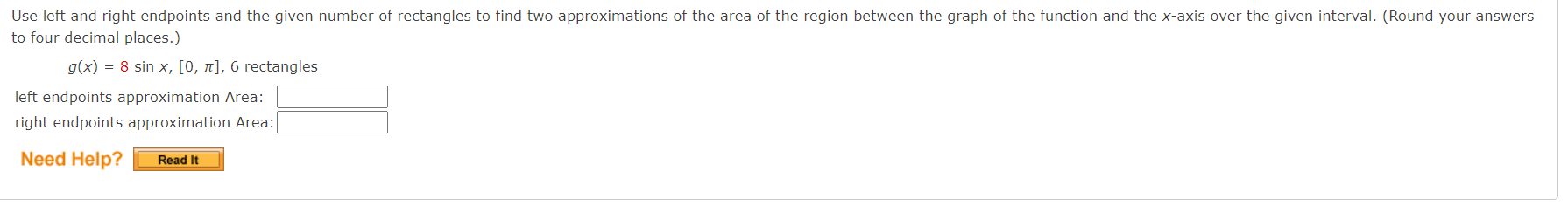 Solved Use left and right endpoints and the given number of | Chegg.com