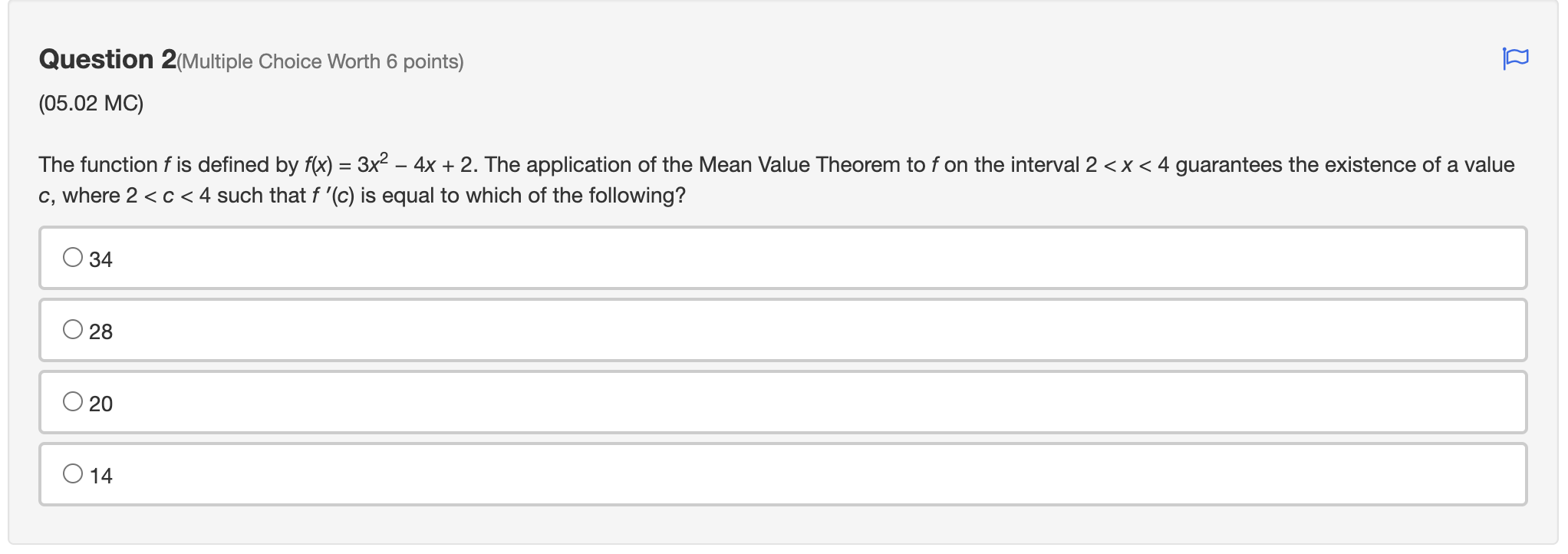 Solved Question 2(Multiple Choice Worth 6 points) (05.02 MC) | Chegg.com
