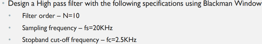 Solved • Design a High pass filter with the following | Chegg.com