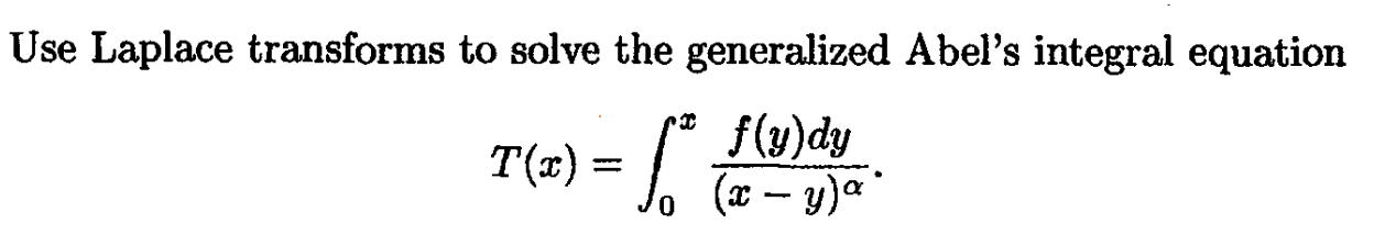 Solved Use Laplace transforms to solve the generalized | Chegg.com