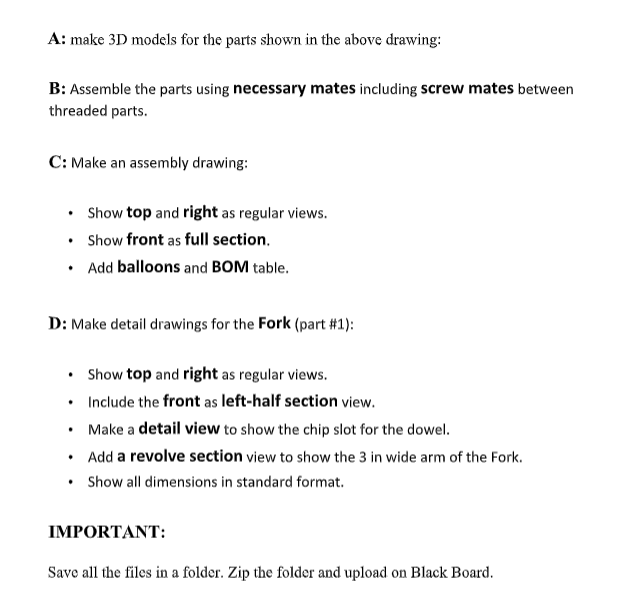 Mechanical Engineering Drawing & Graphics: Homework | Chegg.com