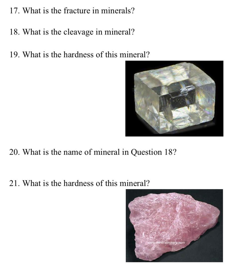 Mineral Fracture Vs Cleavage