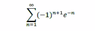 Solved (-1 –1)n+1e-n n=1 | Chegg.com