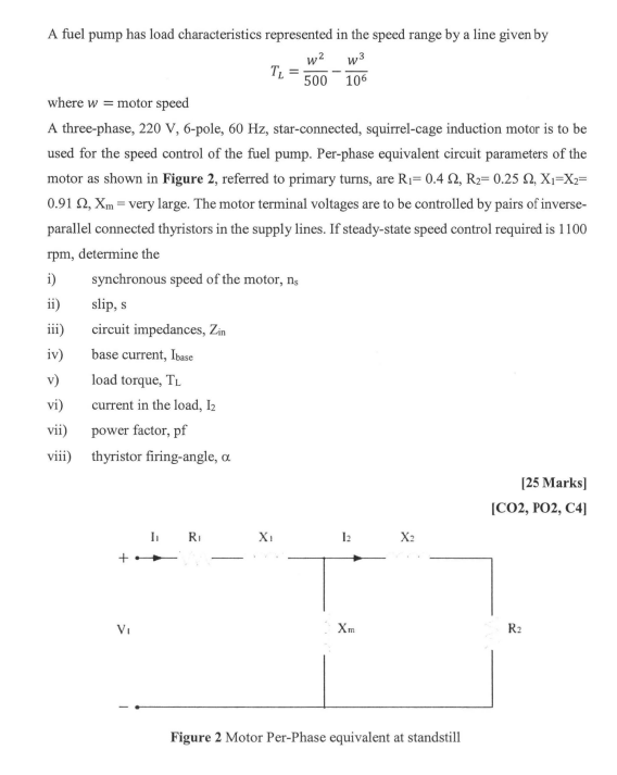 Solved A fuel pump has load characteristics represented in | Chegg.com