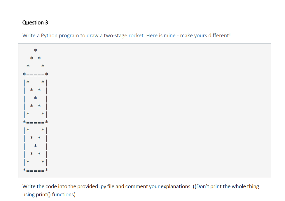 Solved Question 3 Write a Python program to draw a two-stage | Chegg.com