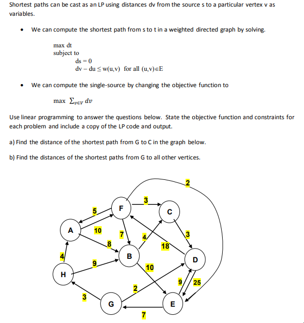 Solved Please answer using linear programming. Use EXCEL and | Chegg.com
