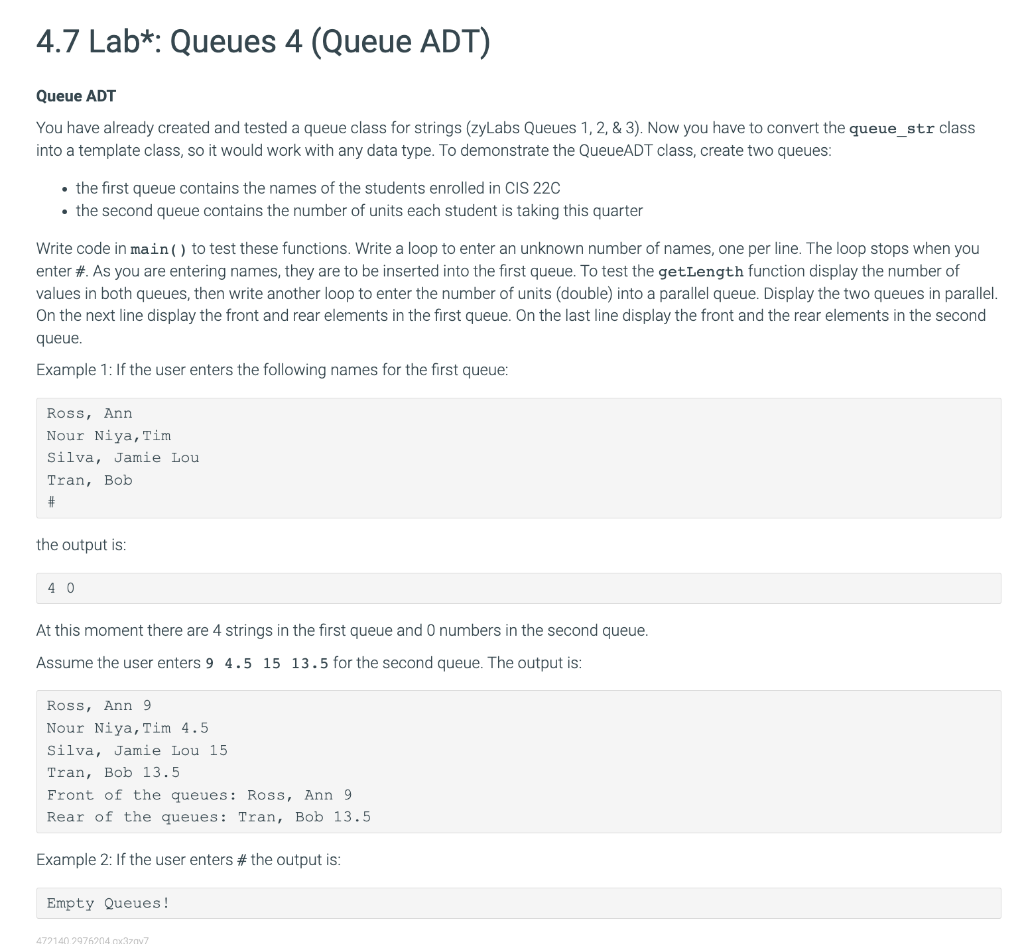 Solved I NEED HELP WITH THIS C++ ASSIGNMENT Here is the | Chegg.com
