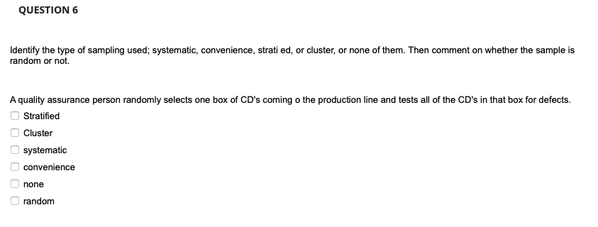Solved For the following classify them as quantitative or | Chegg.com