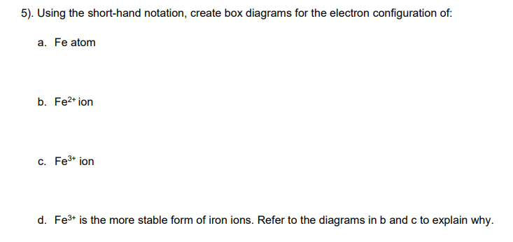 Solved 5). Using the short-hand notation, create box | Chegg.com