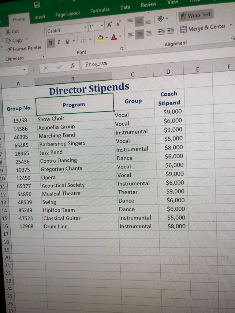 Insert Page Layout Formulas Data Review View Help | Chegg.com