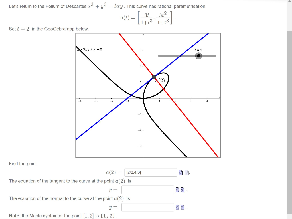 Solved Given the rational parametrisation of the unit circle | Chegg.com