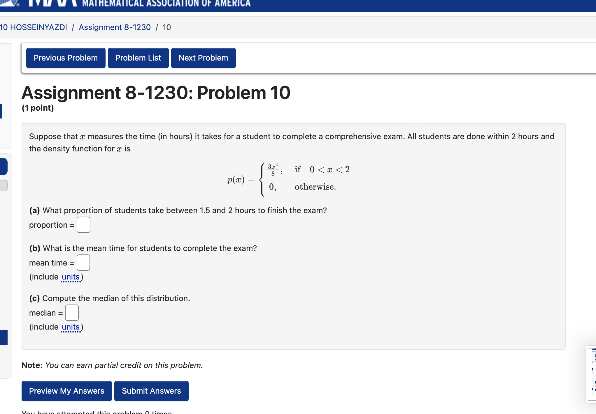 Solved Assignment 8-1230: Problem 10 (1 point) Suppose that | Chegg.com