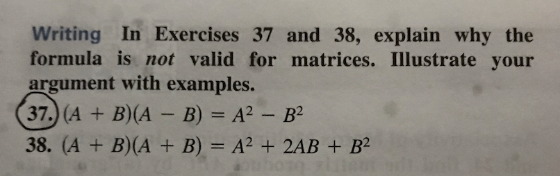 Solved Writing In Exercises 37 and 38, explain why the | Chegg.com