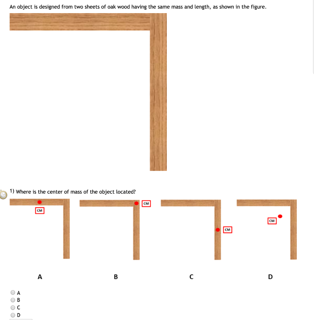Solved An object is designed from two sheets of oak wood | Chegg.com