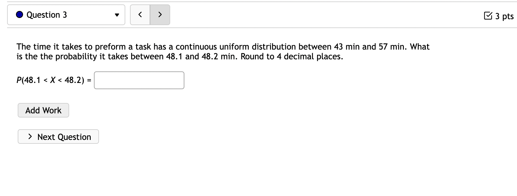 Solved Question 2 3 pts Use the skewed graph below to | Chegg.com