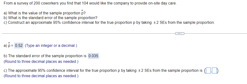 Solved From a survey of 200 coworkers you find that 104 | Chegg.com