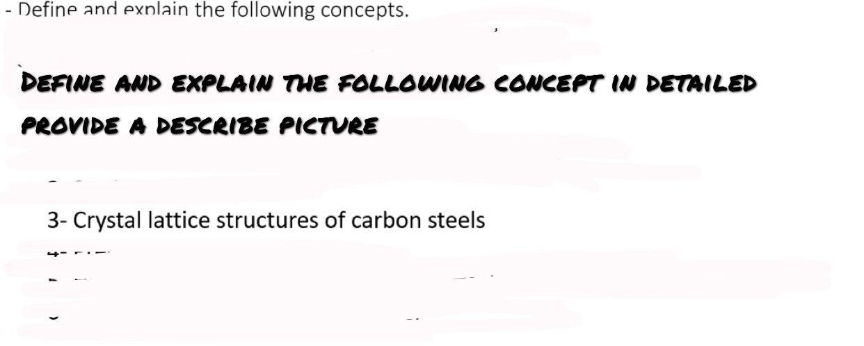 Solved Define and explain the following concepts. DEFINE AND | Chegg.com