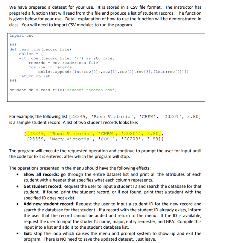 Solved I need help coding this in python and applying it in | Chegg.com