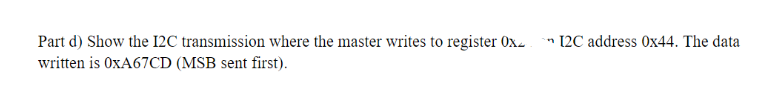 Solved QUESTION 11. (10 points) Part a) Show the I2C | Chegg.com