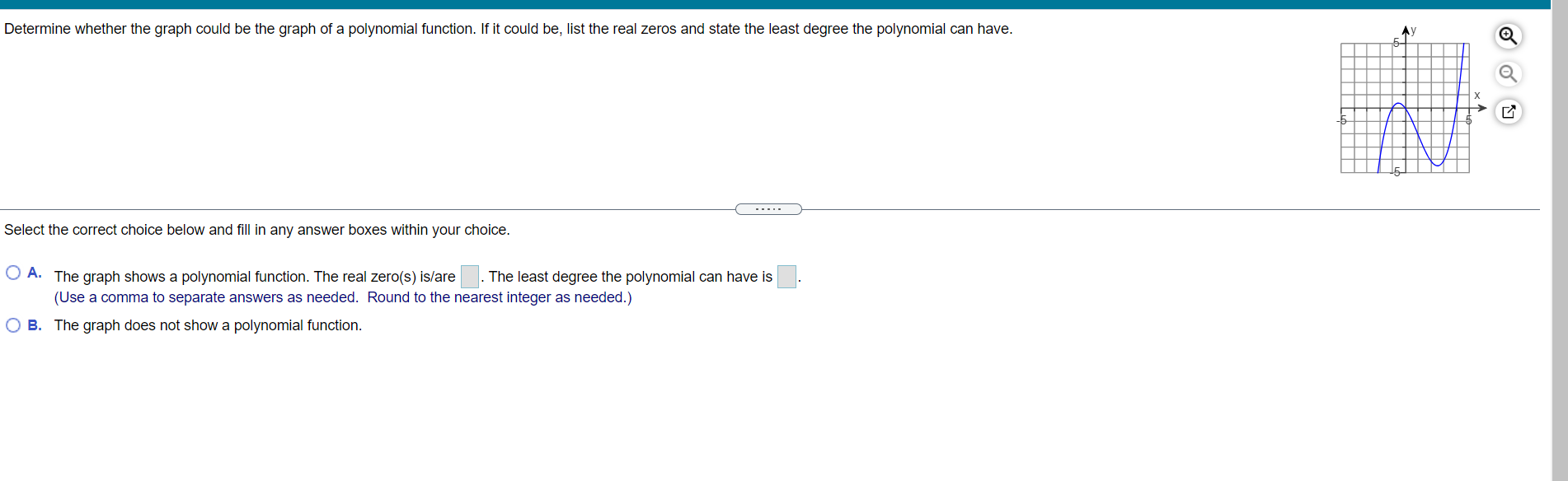 Solved Determine whether the graph could be the graph of a | Chegg.com