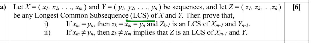 Solved Solve the following LCS ﻿problem. dont give any GPT | Chegg.com