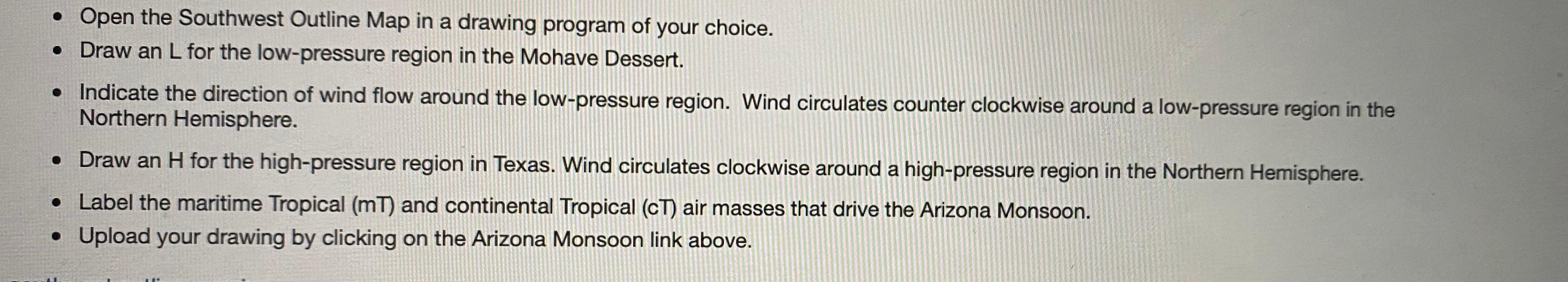Solved Pacific Ocean Southwest USA OPTIONS MEXICO NAIROS W | Chegg.com