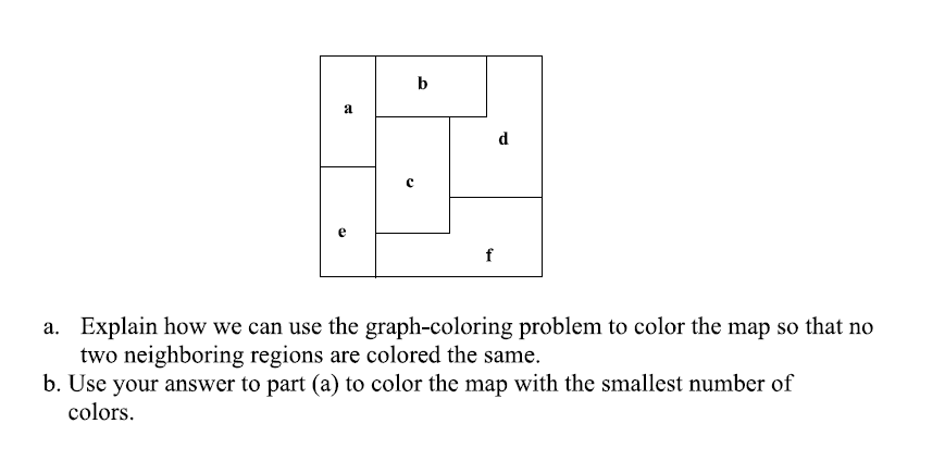 Solved Consider the following map: a. Explain how we can | Chegg.com