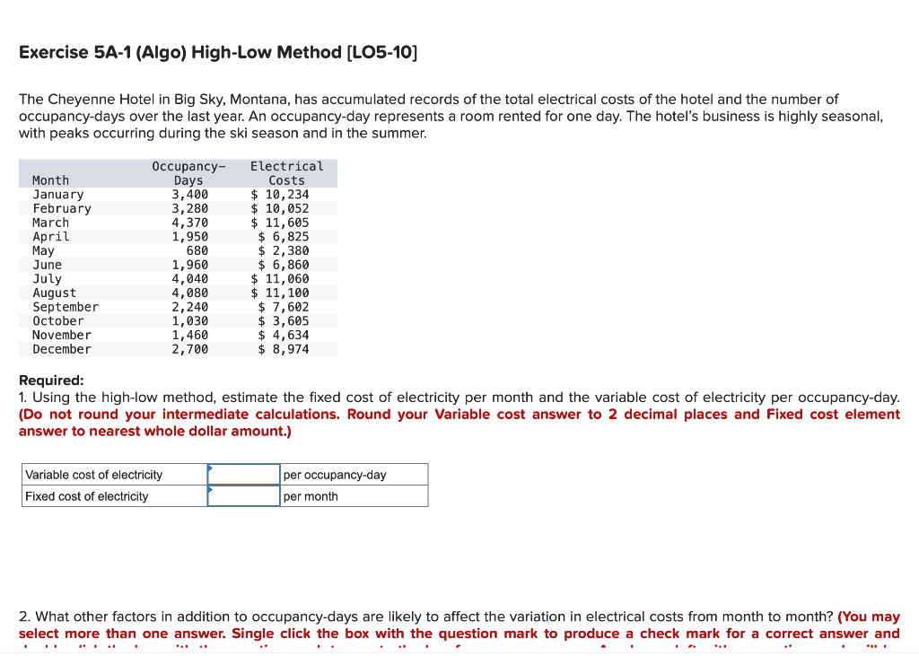 Solved Exercise 5-6 (Algo) Break-Even Analysis (LO5-5) Mauro | Chegg.com