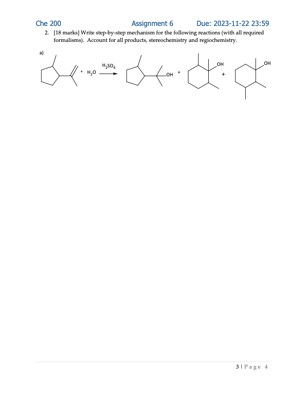 Solved Che 200 Astument 6 Due: 2023-11-22 2159 Page | Chegg.com