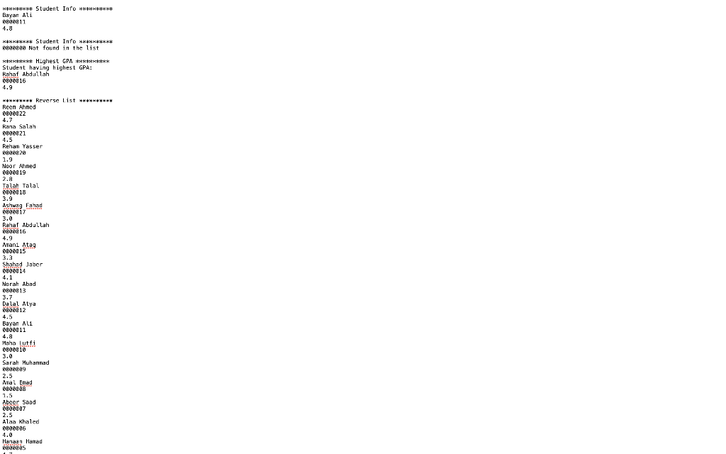 Solved linked list java Purpose: The purpose of this | Chegg.com