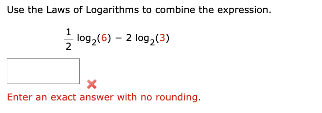 Solved Use the Laws of Logarithms to combine the expression. | Chegg.com