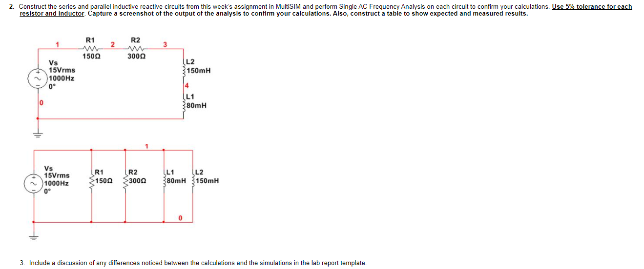 Solved 2. Construct the series and parallel inductive | Chegg.com